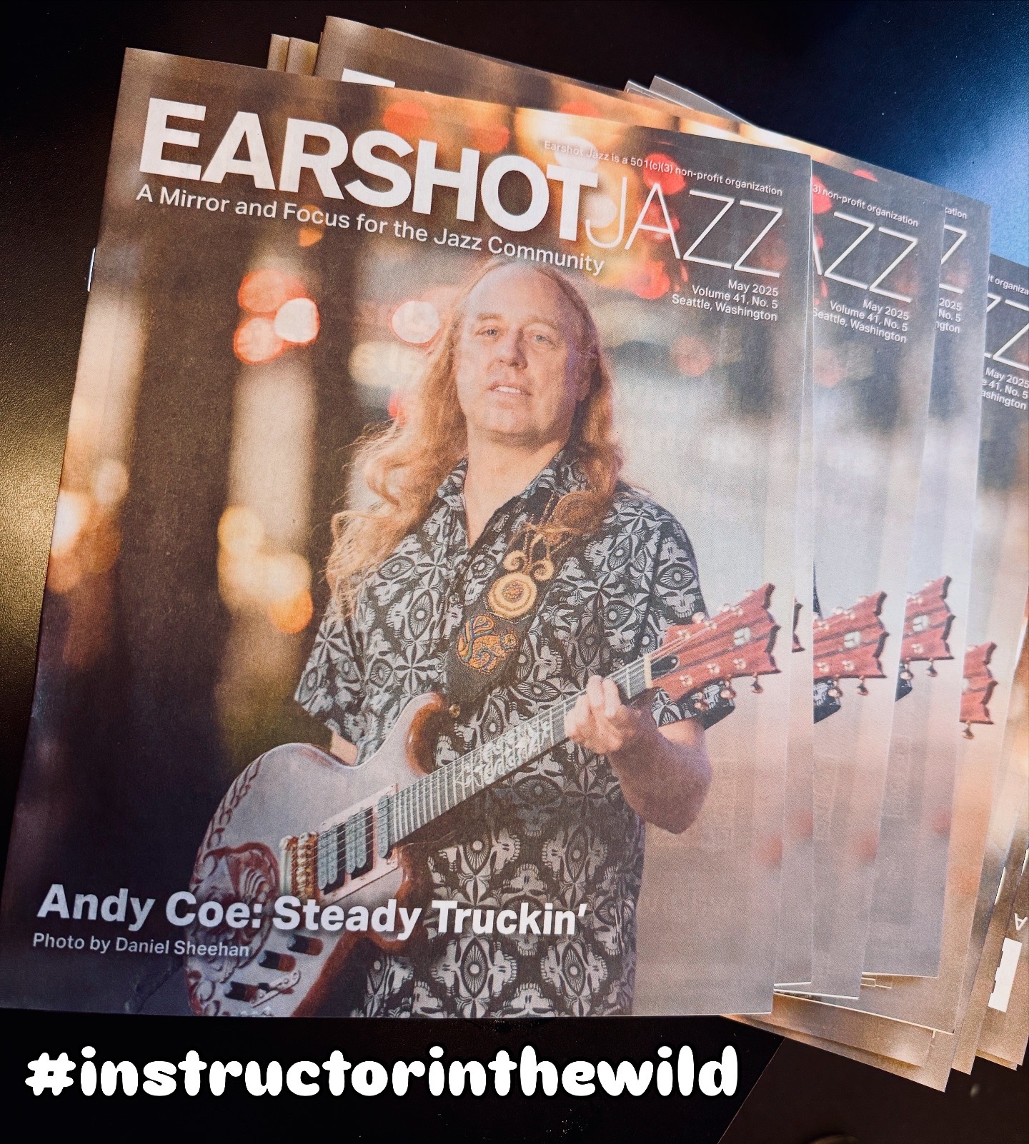 Instructor Andy Coe: Cover of Earshot Jazz – Seattle Drum School of Music